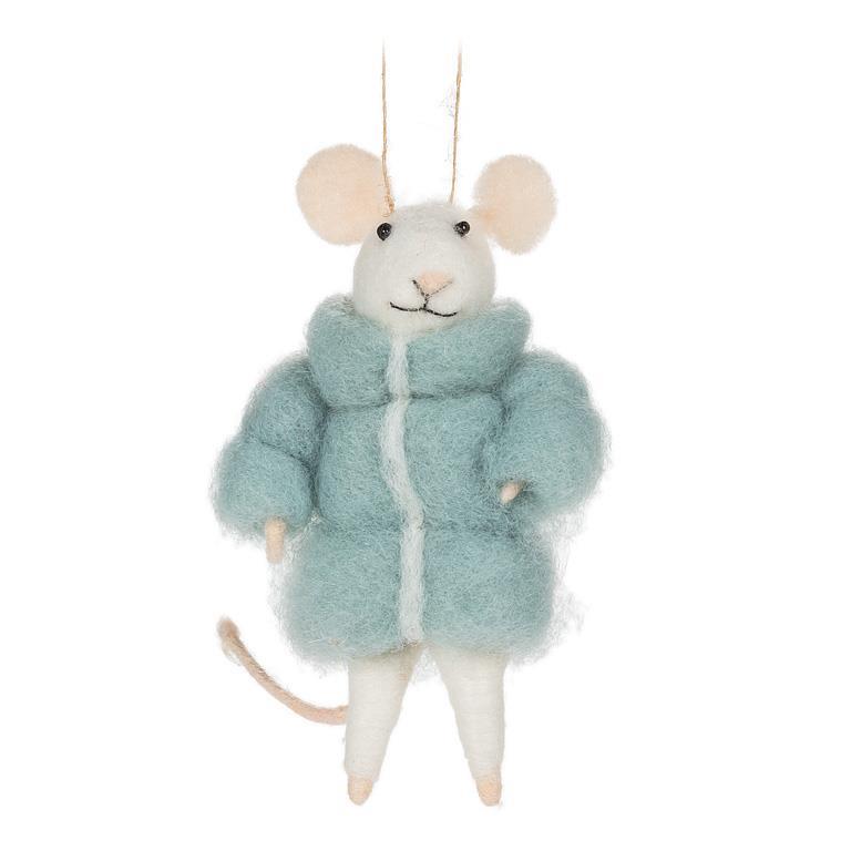 Abbott - Mouse in Puffy Parka Ornament Blue 4.5" – The Seed Company by ...