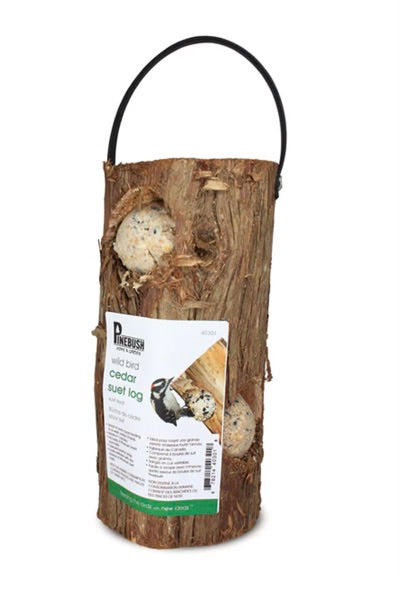Pinebush - Wild Bird Cedar Suet Log – The Seed Company by E.W. Gaze