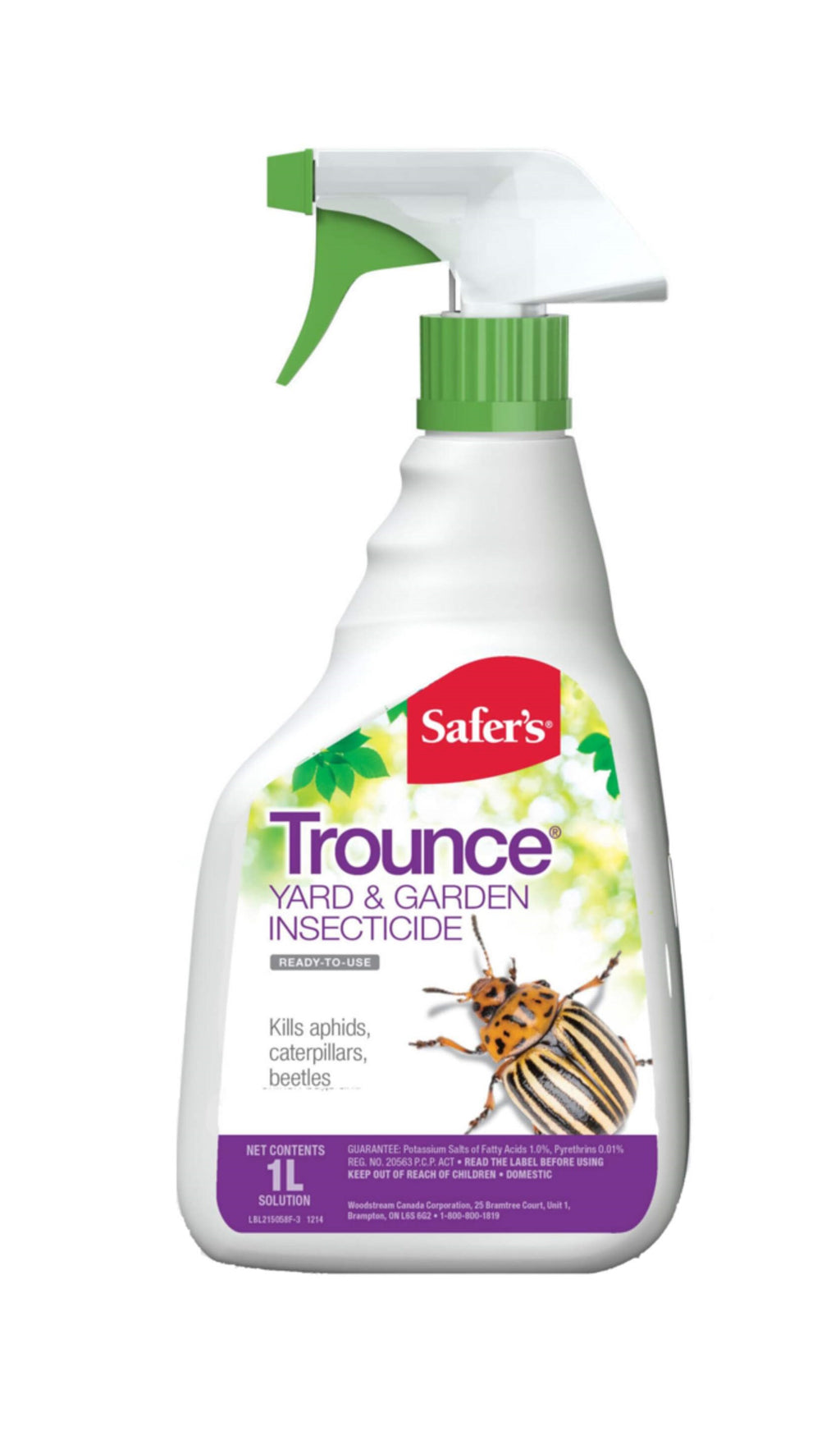 Safer's Trounce Ready-to-Use Yard & Garden Insecticide, 1L Spray Bottl ...