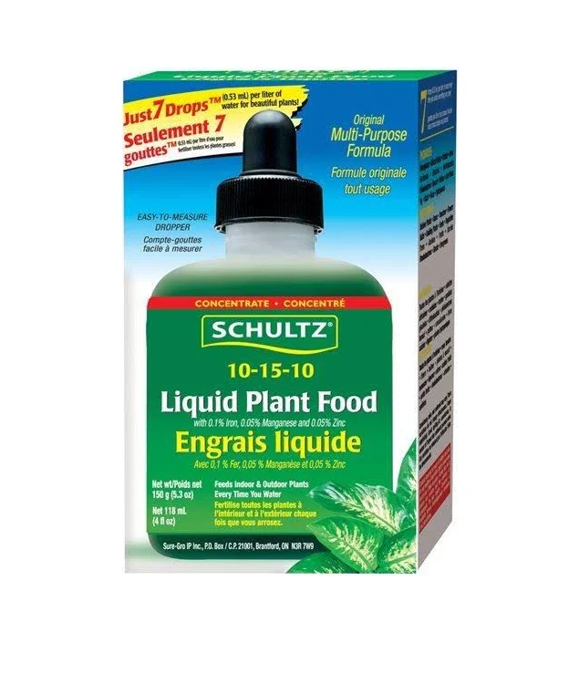SCHULTZ ALL-PURPOSE LIQUID PLANT FOOD 10-15-10 150g – The Seed Company ...