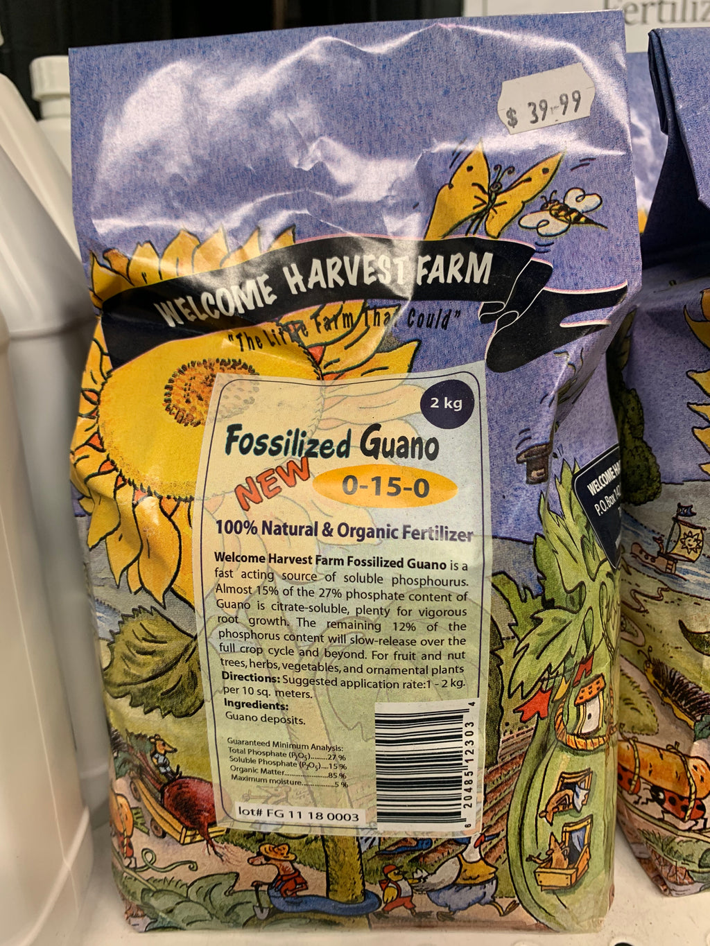 Fossilized Guano 100% Natural & Organic Fertilizer 0-15-0 2kg – The ...